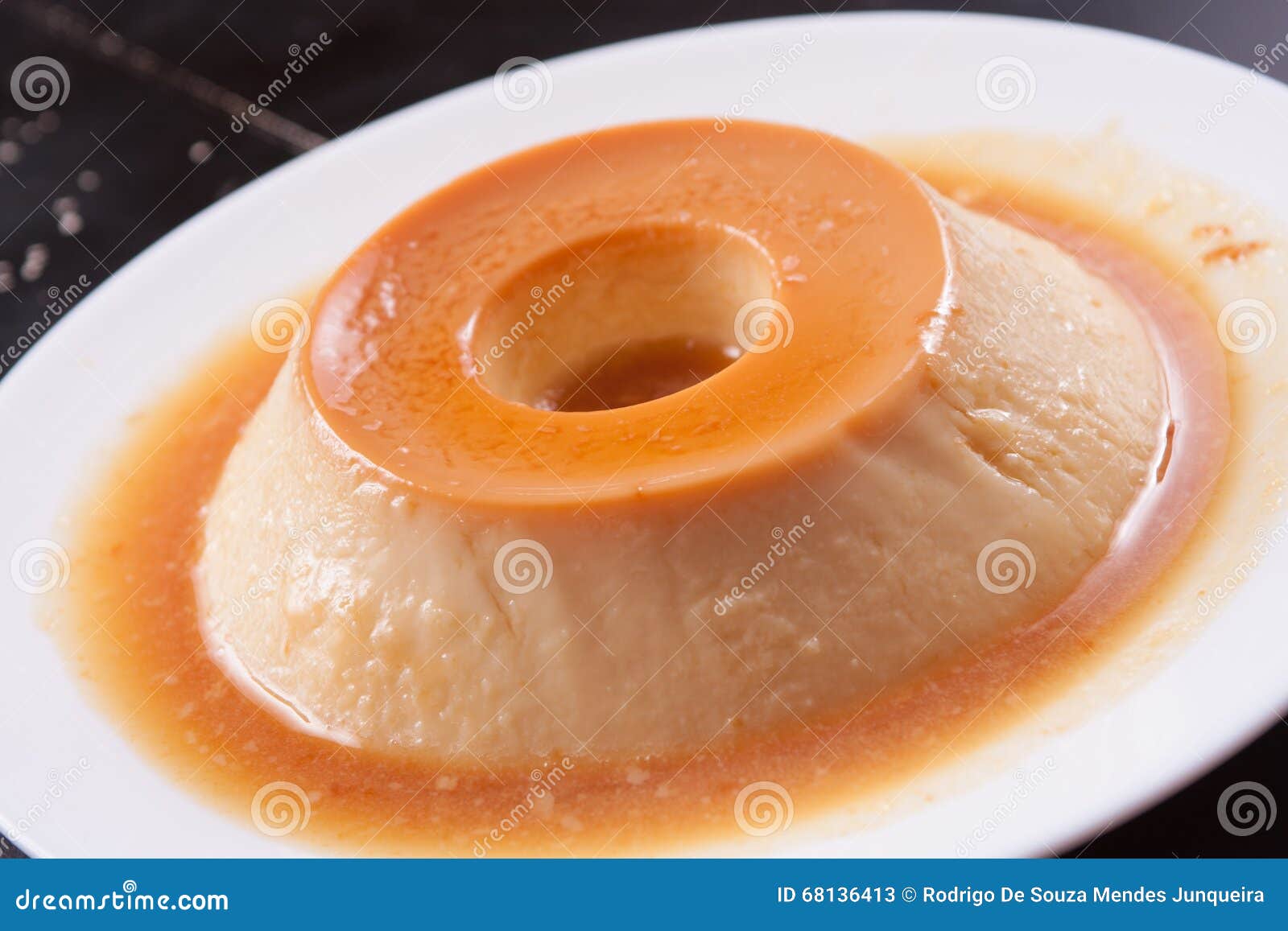 Milk pudding dessert stock image. Image of white, pudding - 68136413