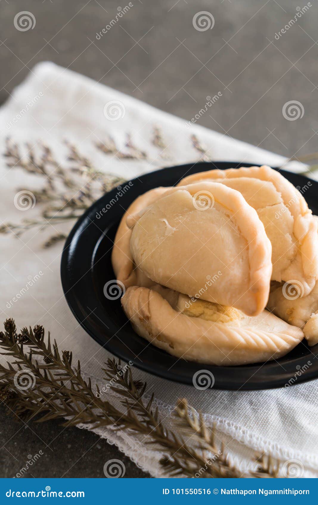 Milk puff with bean flavor stock photo. Image of bean - 101550516