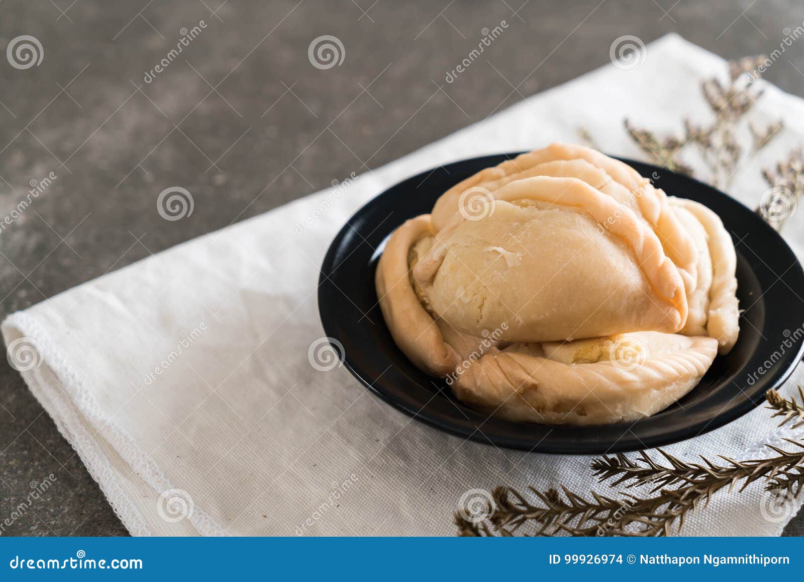 Milk puff with bean flavor stock photo. Image of cuisine - 99926974