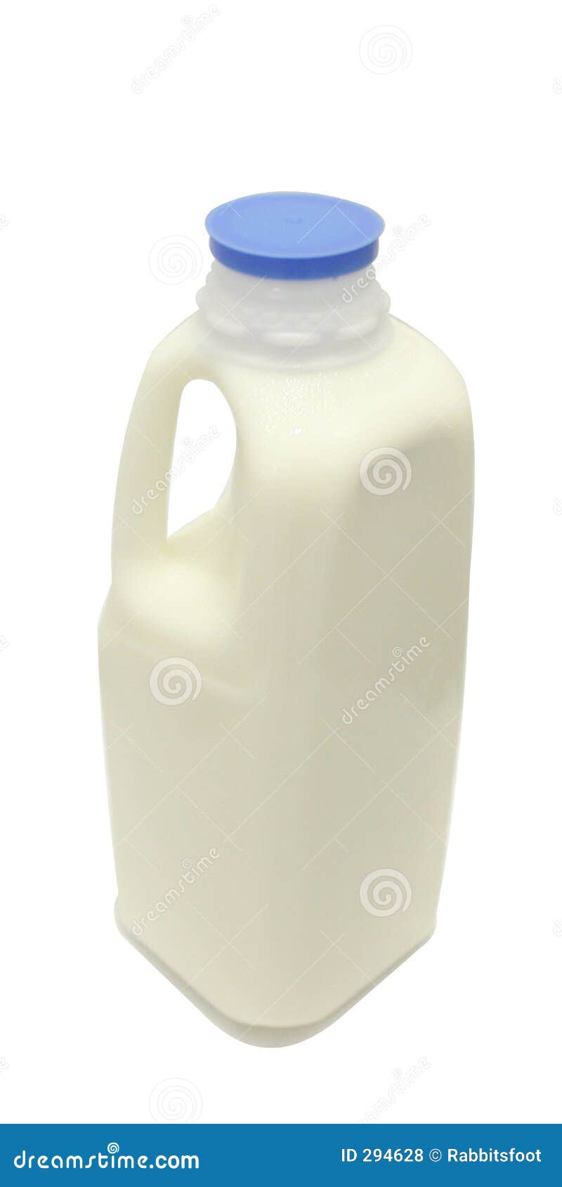 Milk Quart Blue Cap stock photo. Image of health, bones - 294628