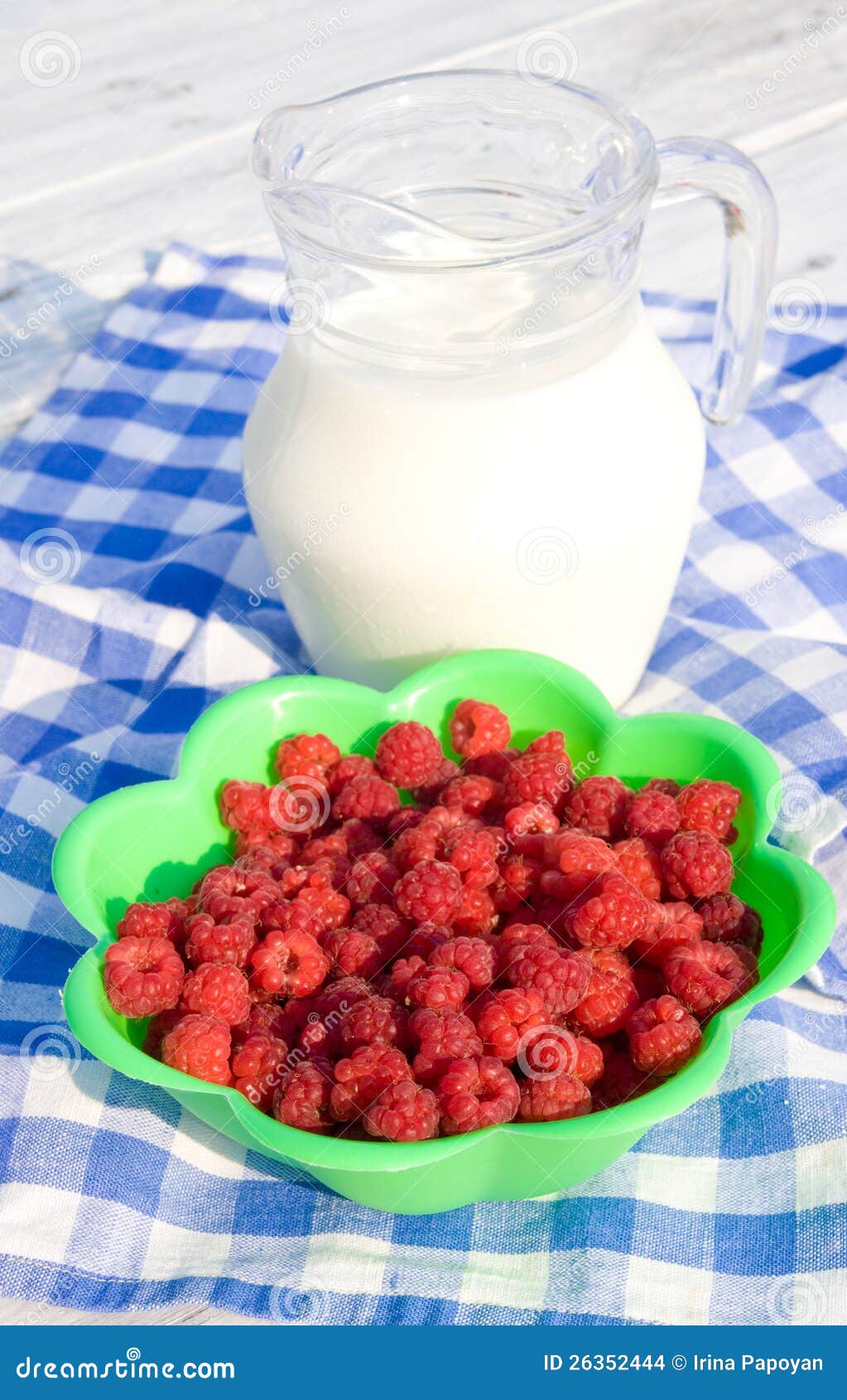 Milk and raspberry stock photo. Image of ripe, organic - 26352444