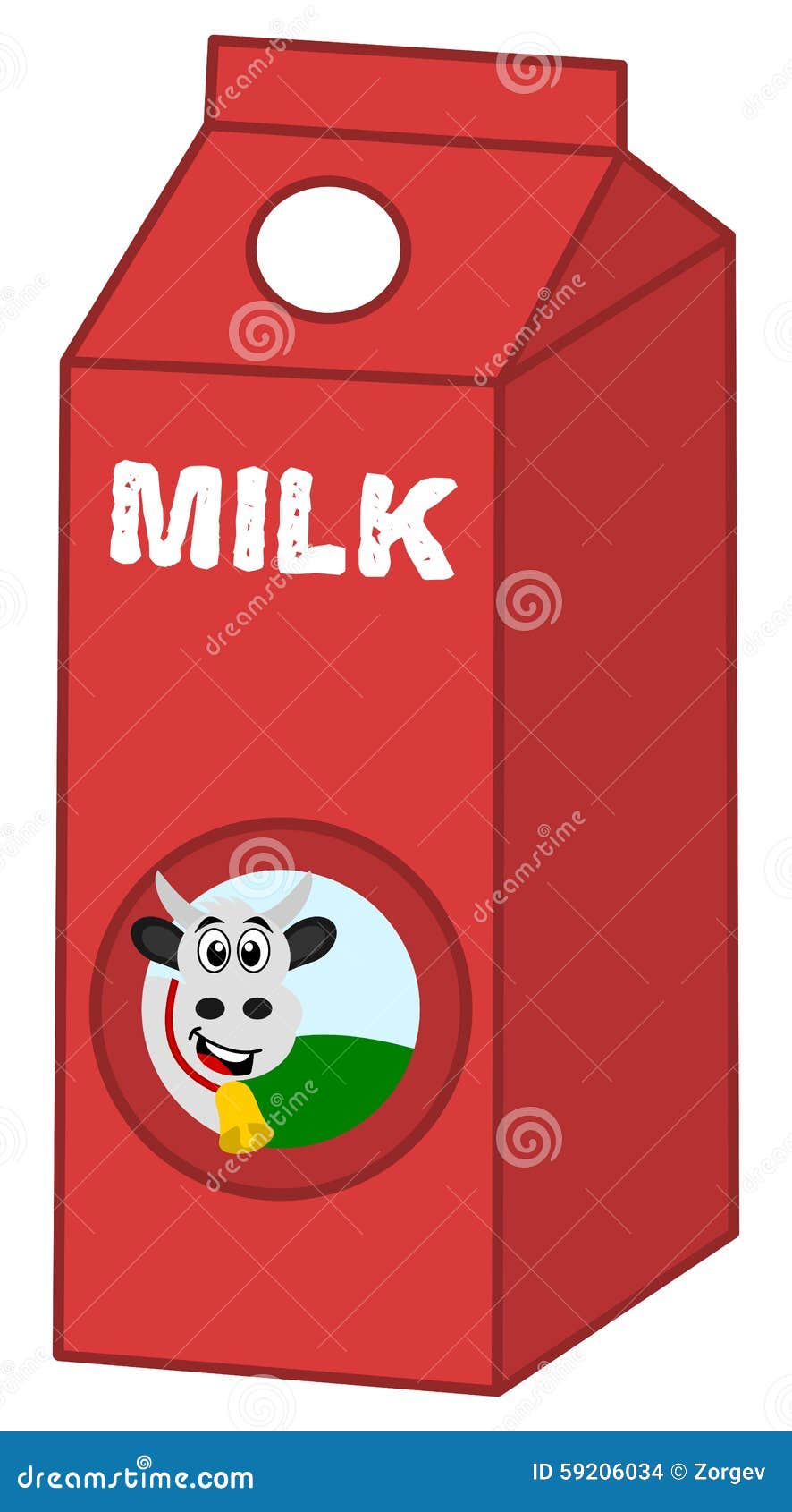 A milk red box stock illustration. Illustration of breeding - 59206034