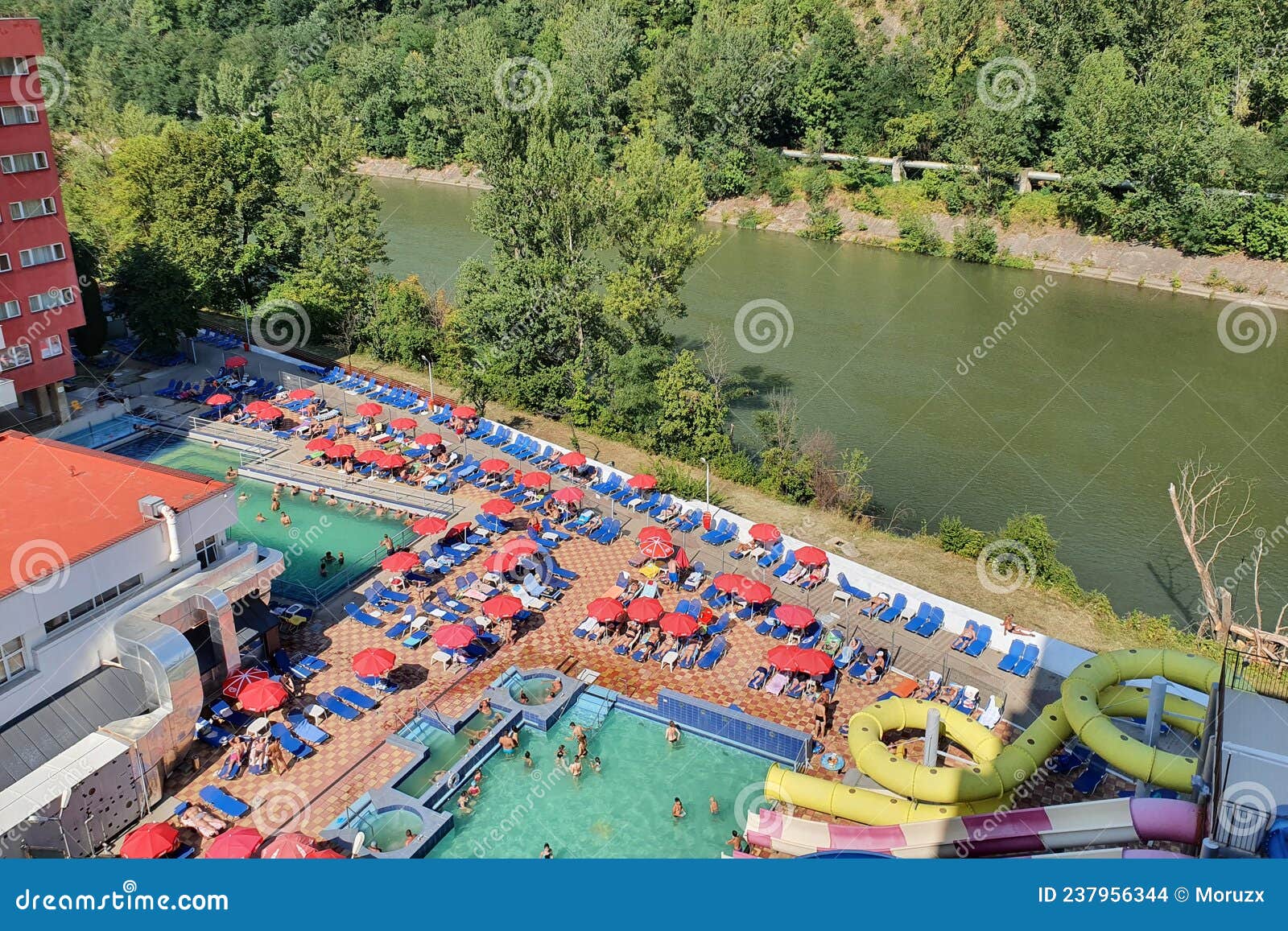 Wimming Pools in the Accommodation Complex Cozia, Caciulata. Editorial ...