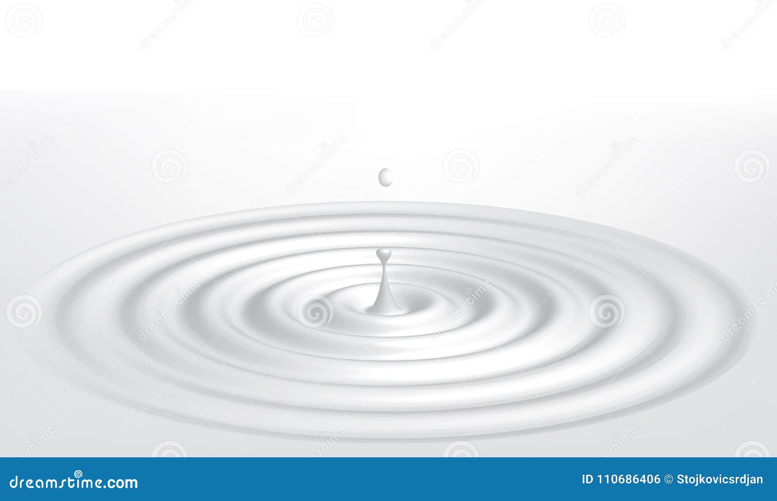 Milk Ripple, Milk Waves, White Milk Circle Waves Stock Photo ...