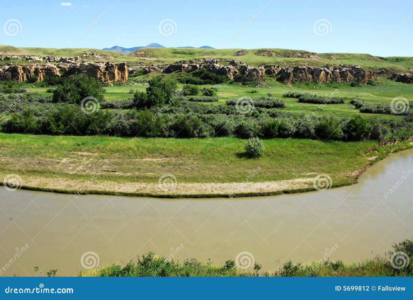 Milk river valley stock photo. Image of canyon, grassland - 5699812