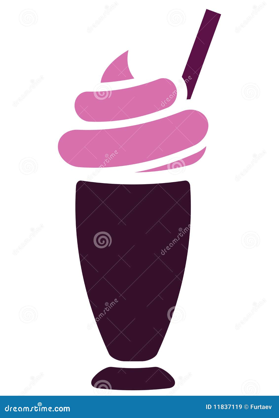 Milk shake stock vector. Illustration of label, drink - 11837119