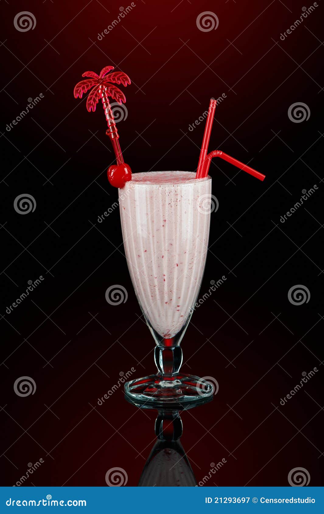 Milk shake with decoration stock image. Image of drinking - 21293697