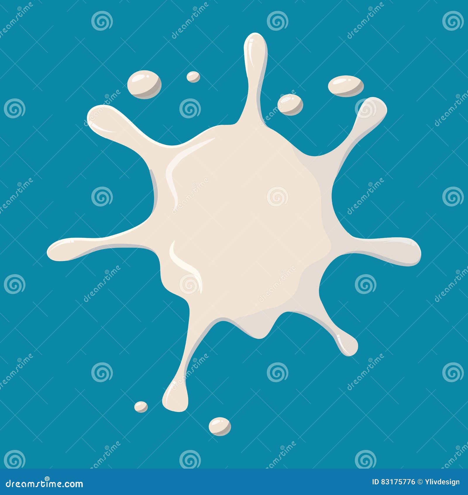 Milk spatter icon stock vector. Illustration of healthy - 83175776