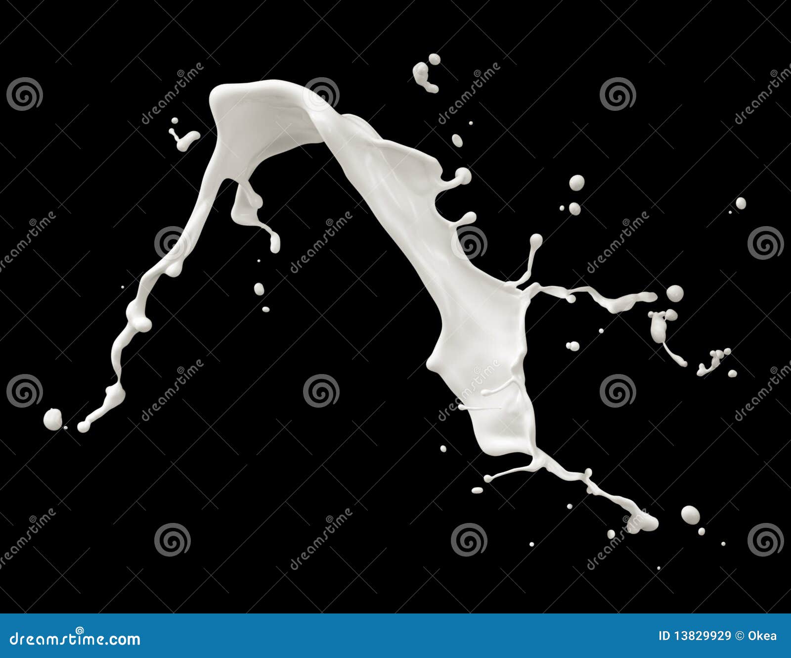 Splash Of Milk Drop In Pink Color. Stock Image | CartoonDealer.com ...