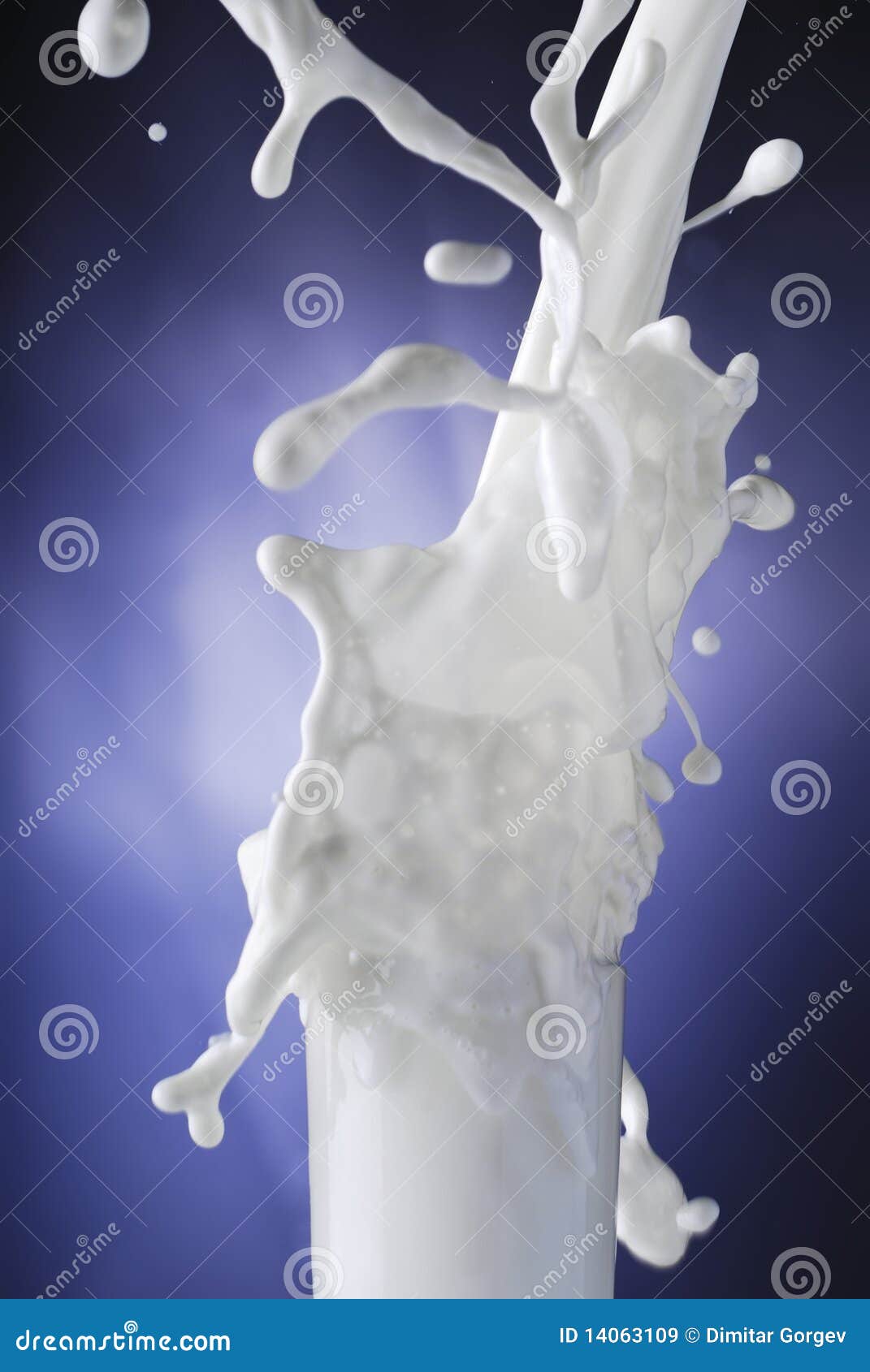 Milk splash stock image. Image of blue, drip, dieting - 14063109