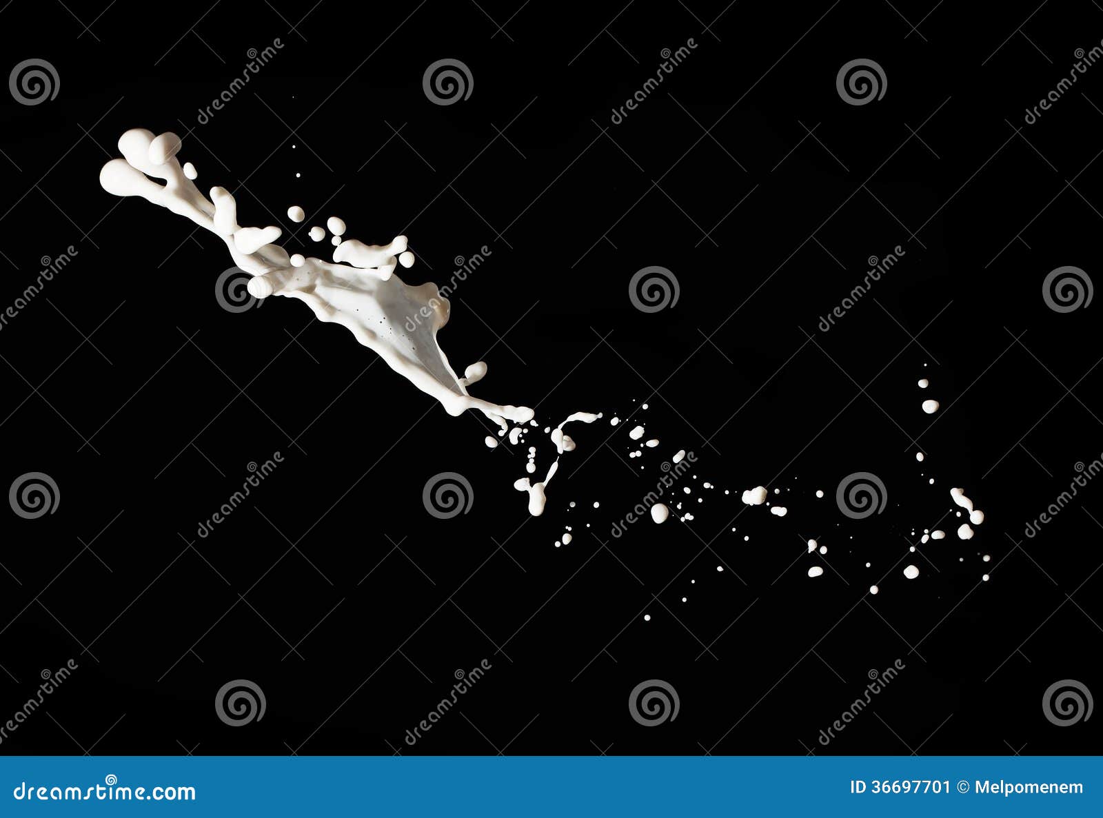 Milk Splash on Black Background Stock Image - Image of liquid, isolated ...