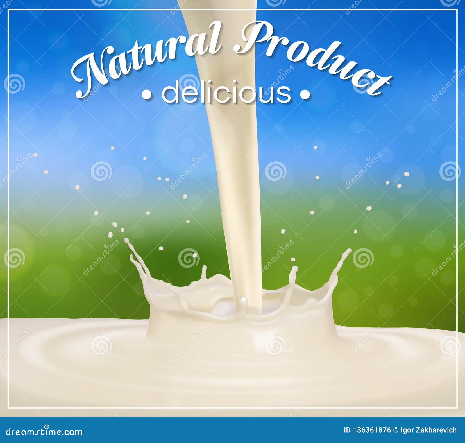 Milk Splash. Design Element Stock Illustration - Illustration of ...