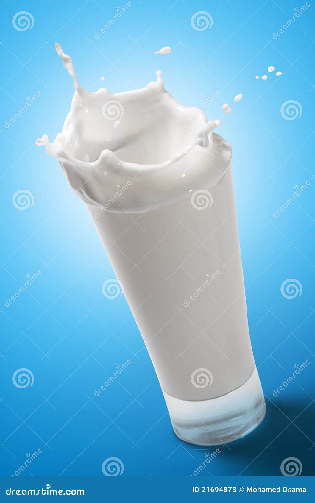 Milk Splash in Glass stock photo. Image of food, flowing - 21694878