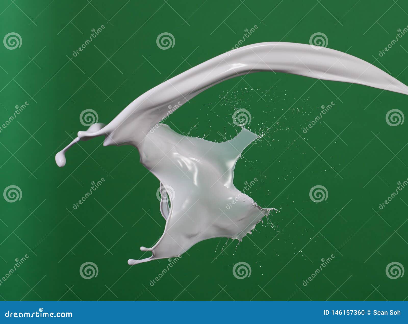 Milk Splash in Green Matt Background Stock Photo - Image of matt, mood ...