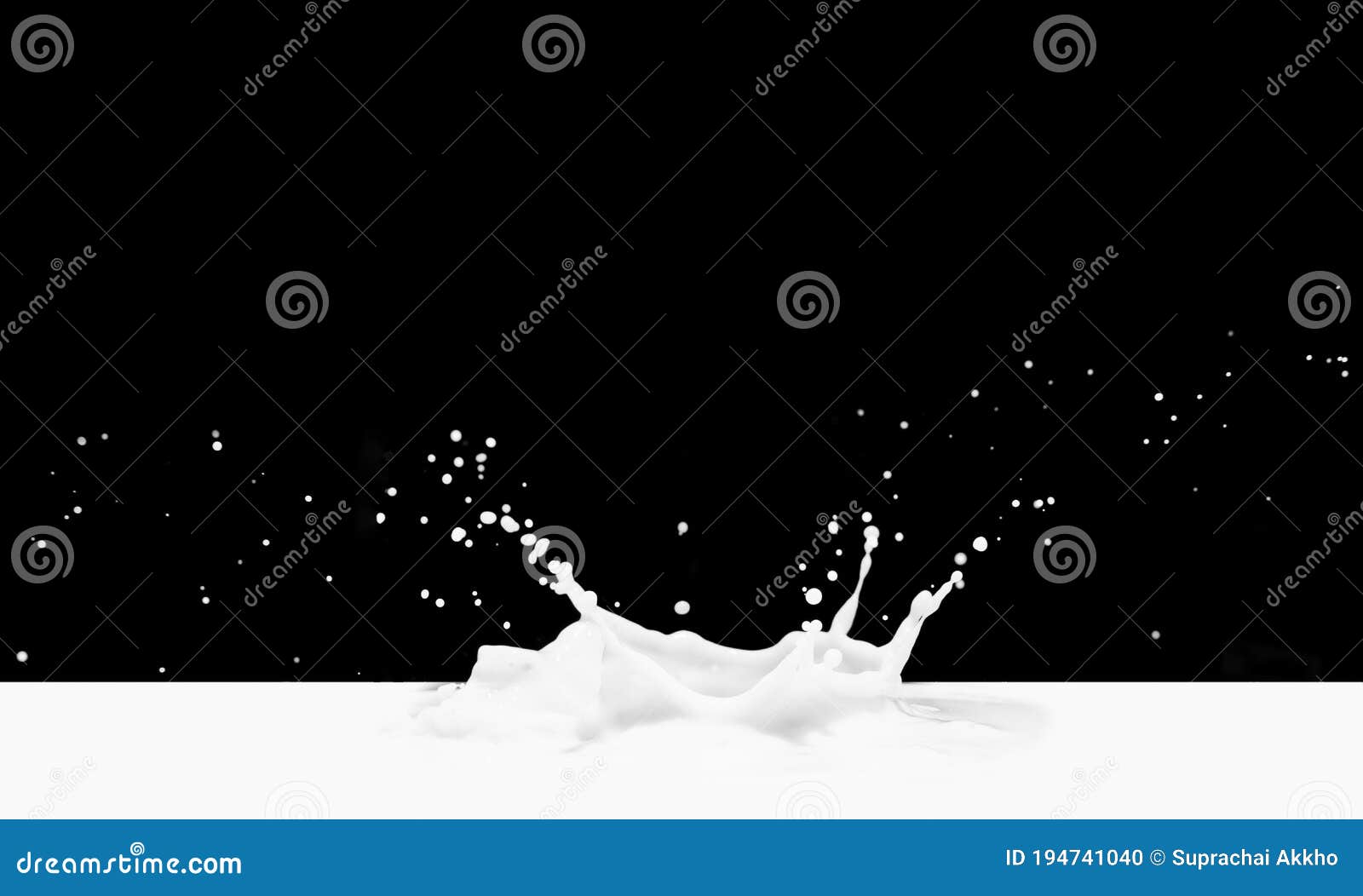 Milk splash isolated stock photo. Image of flowing, motion - 194741040