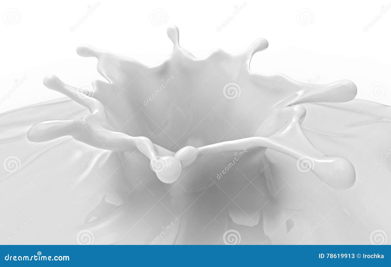 Milk Splash Isolated on White. Stock Image - Image of abstract ...