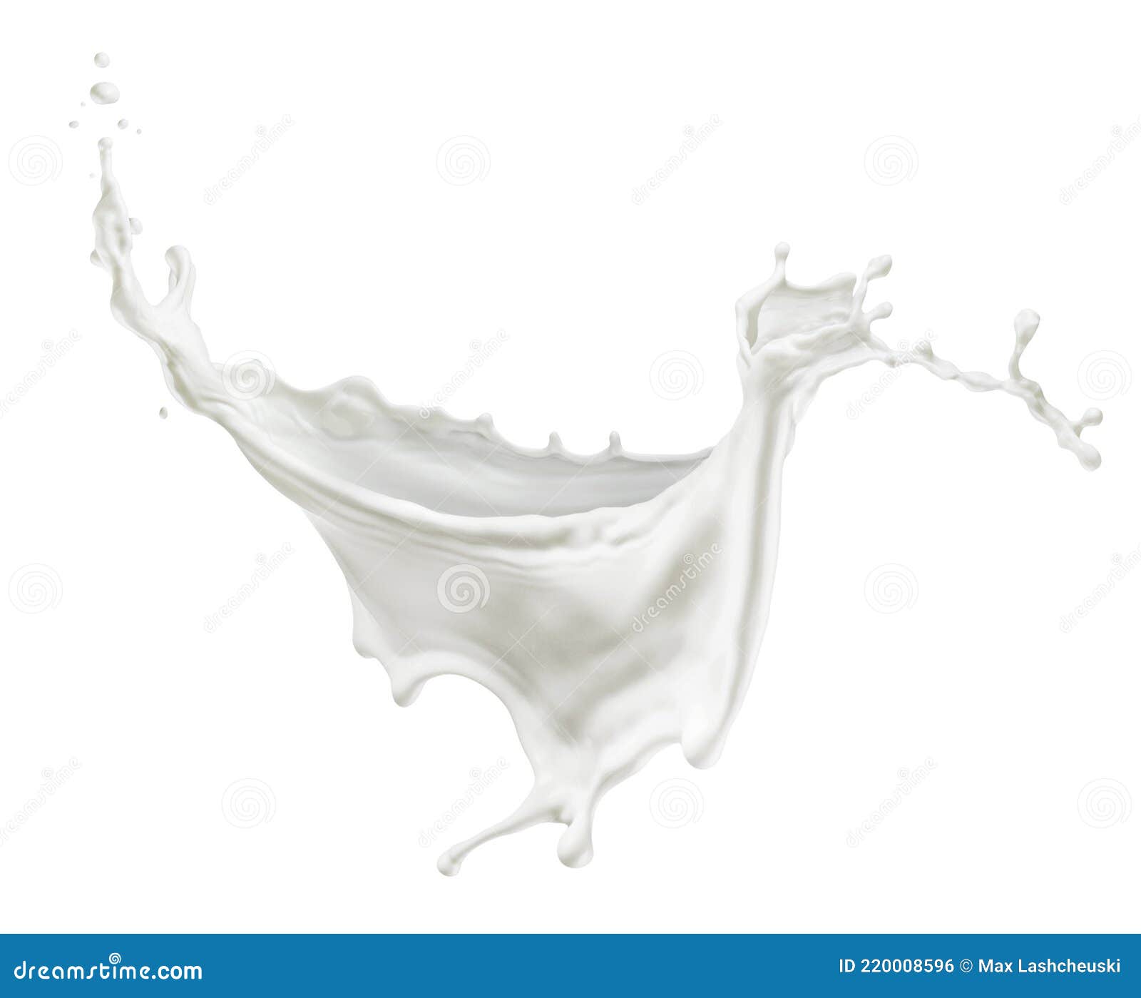 Milk Splash Isolated on White Background Stock Photo - Image of path ...