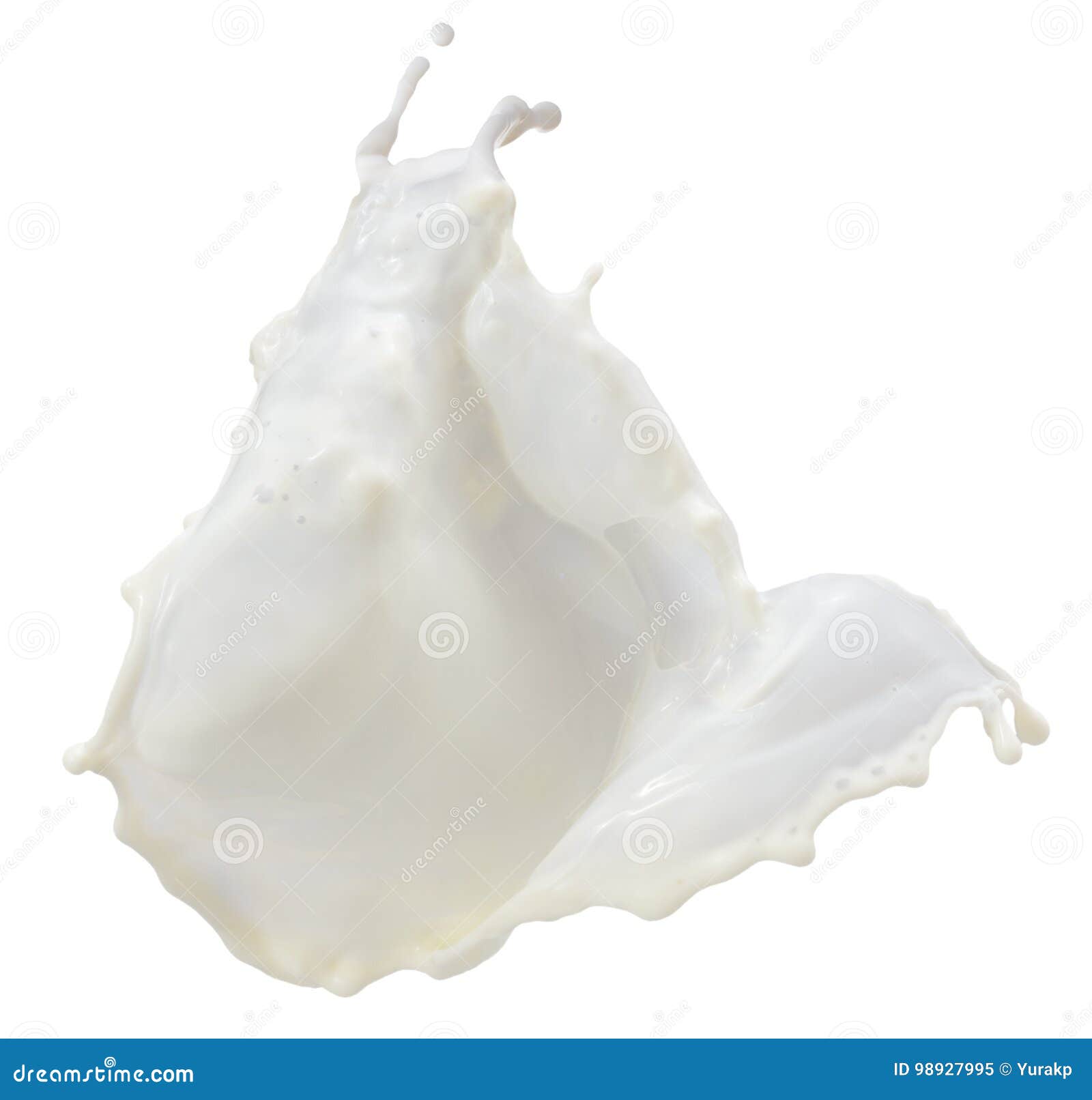 Milk Splash Isolated on a White Background Stock Image - Image of wave ...