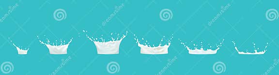 Milk Splash Sequence Animation Sprite Sheet, Drip Stock Vector ...