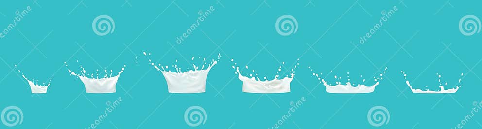 Milk Splash Sequence Animation Sprite Sheet, Drip Stock Vector ...