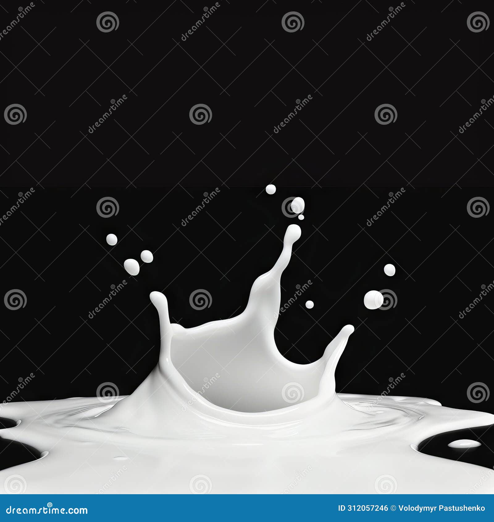 Milk : Milk Splash in Super Slow Motion Falling in the Middle of the ...