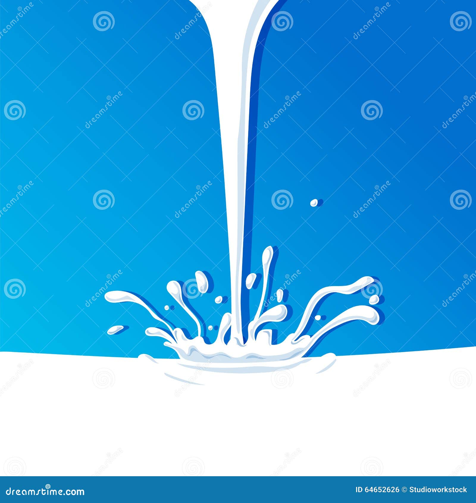 Milk Splash. Vector Illustration. Stock Vector - Illustration of ...