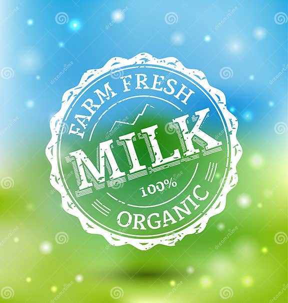 Milk Stamp stock vector. Illustration of merchandise - 31543192