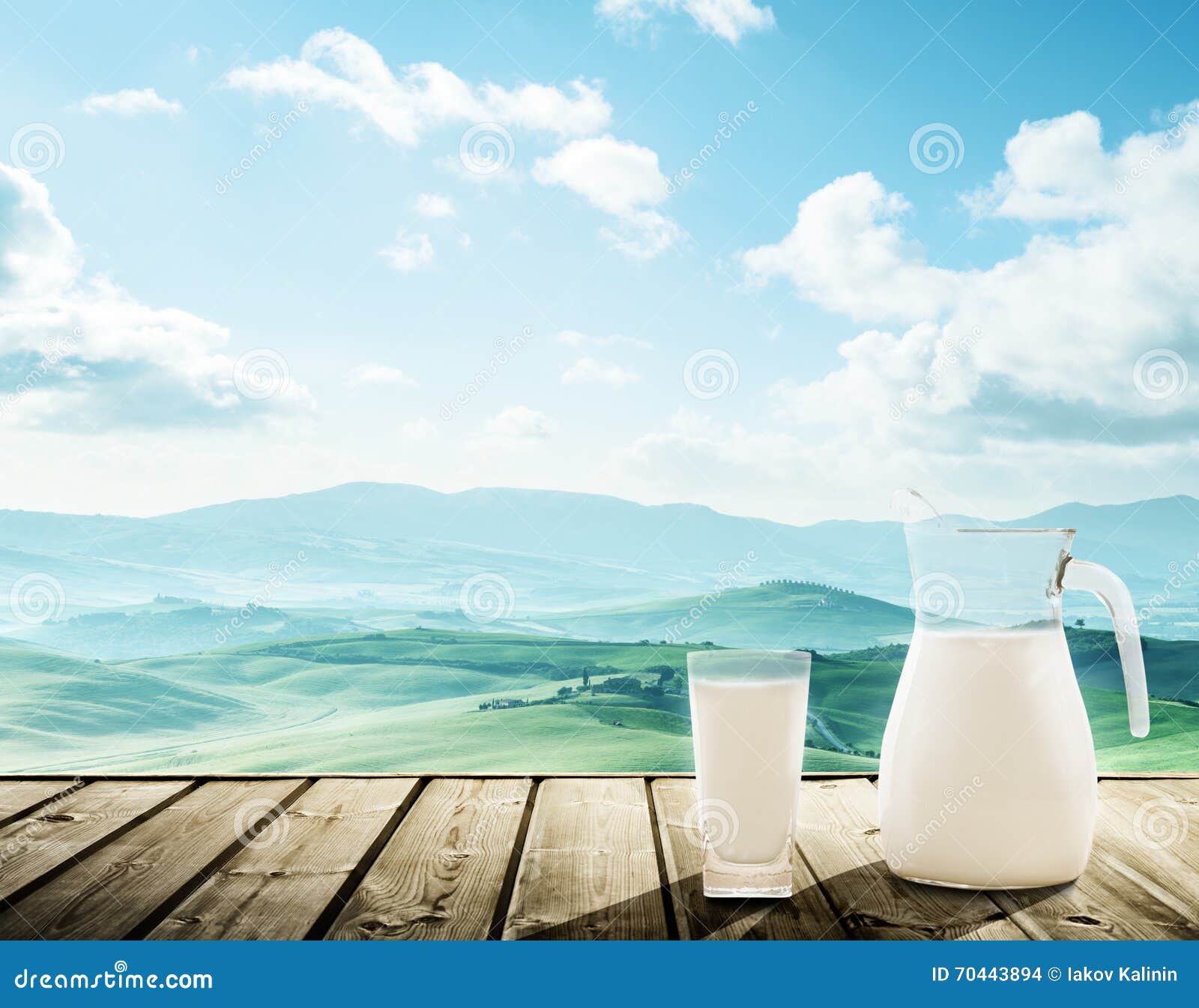 Milk and Sunny Spring Day, Tuscany Stock Photo - Image of hill ...