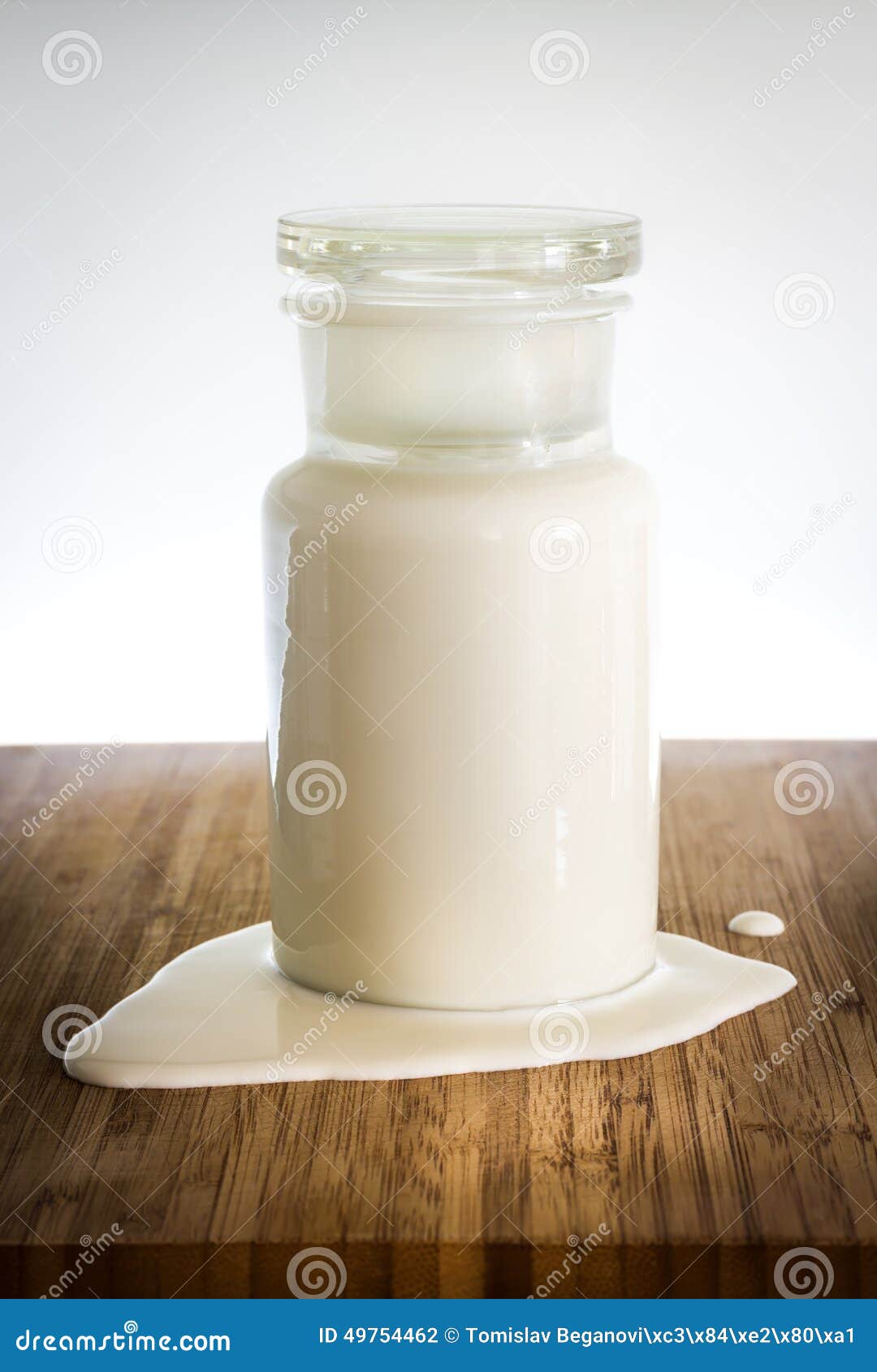 Milk on the table. stock photo. Image of milky, milkshake - 49754462