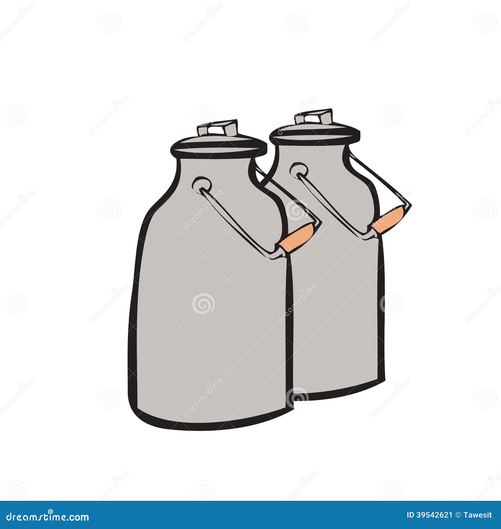 Milk tanks stock illustration. Illustration of drawing - 39542621