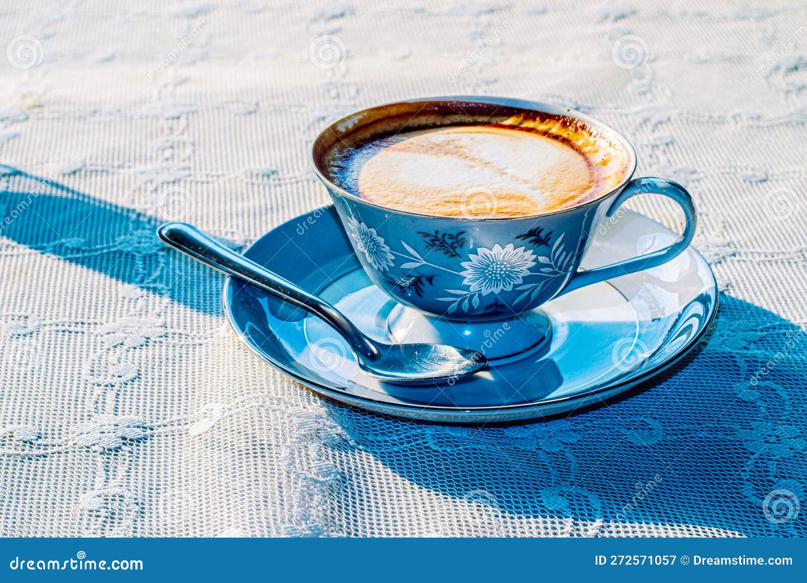 Milk Tea or Coffee with Milk in Cup Stock Image - Image of afternoon ...