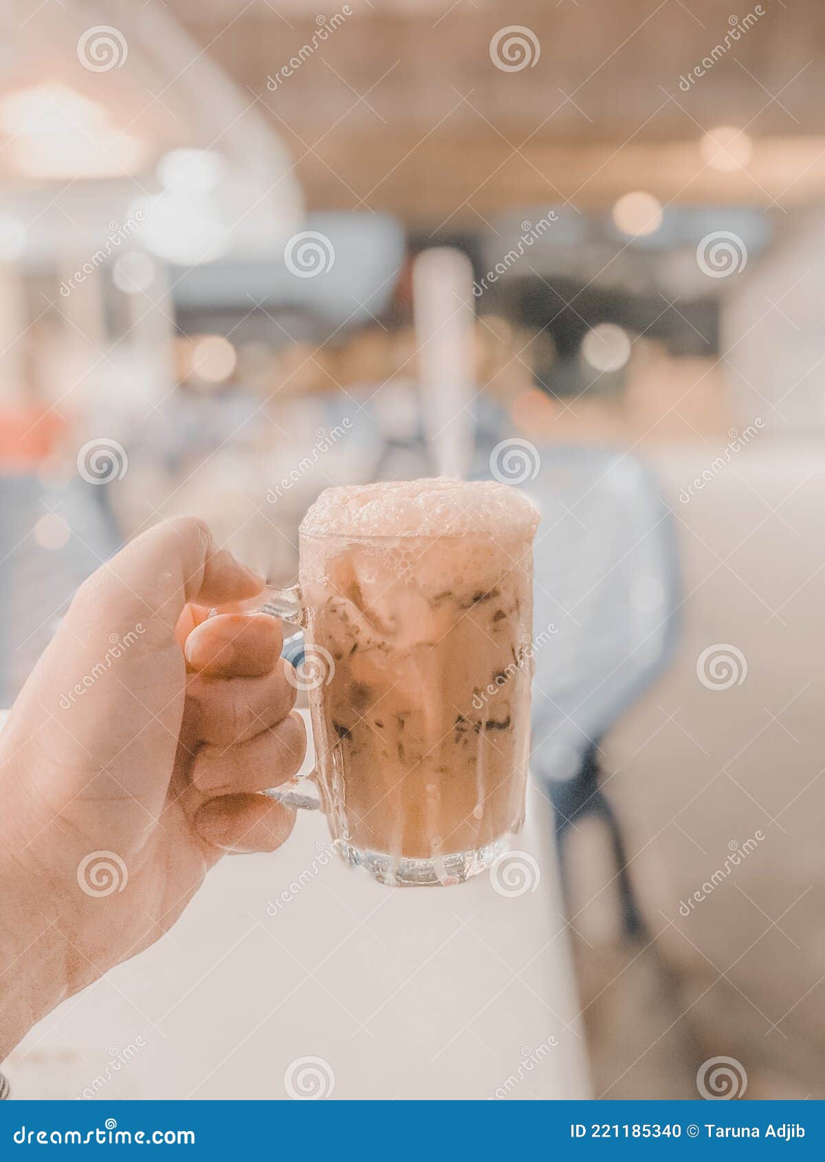 Tea Tarik stock photo. Image of tarik, milk, yummy, cold - 221185340