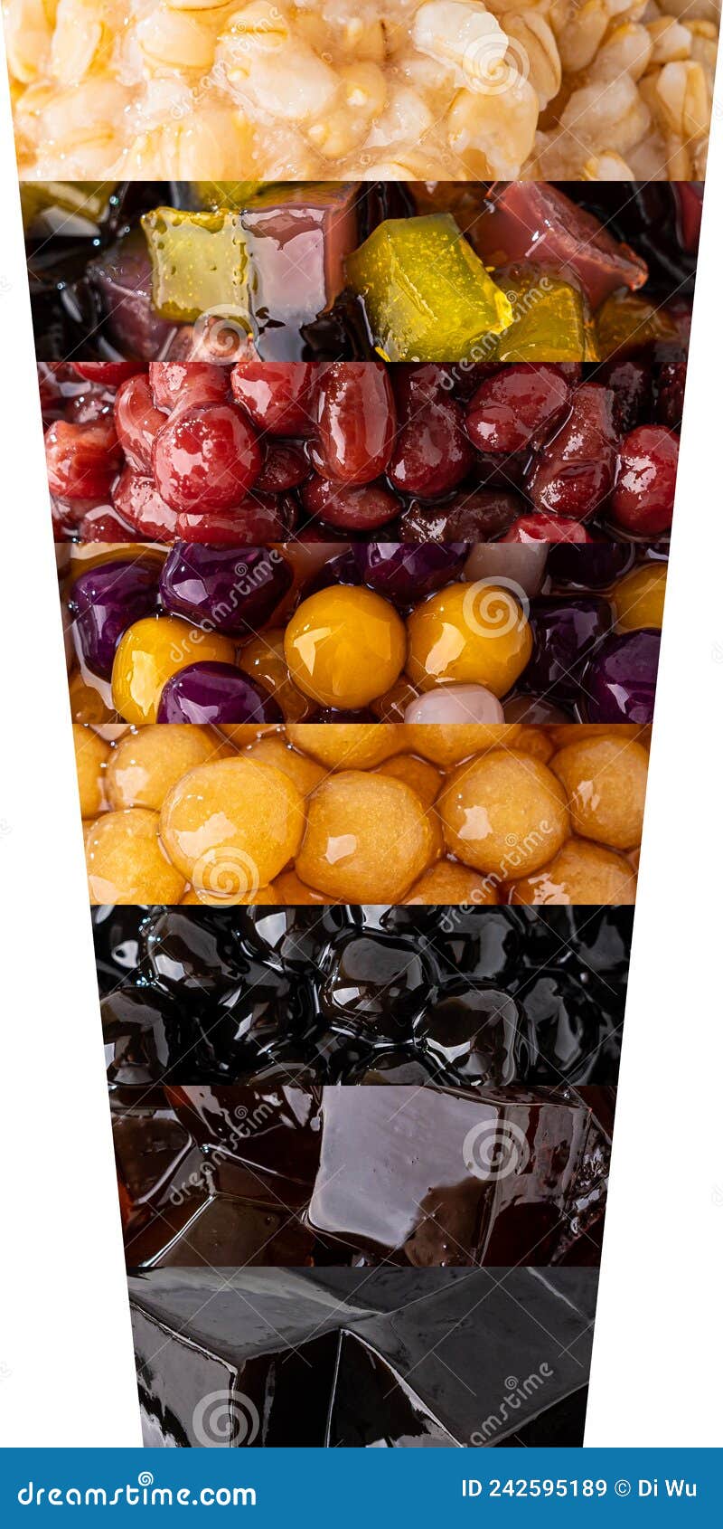 Milk tea ingredients stock image. Image of glass, dark - 242595189