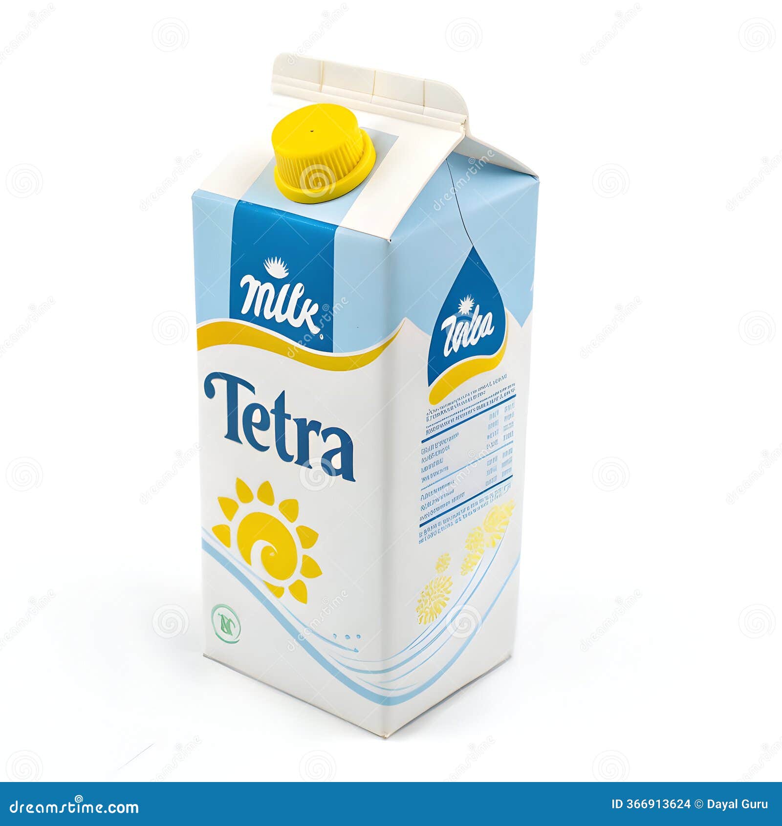 A Tetra Pack Of Milk, Vector Or Color Illustration | CartoonDealer.com ...