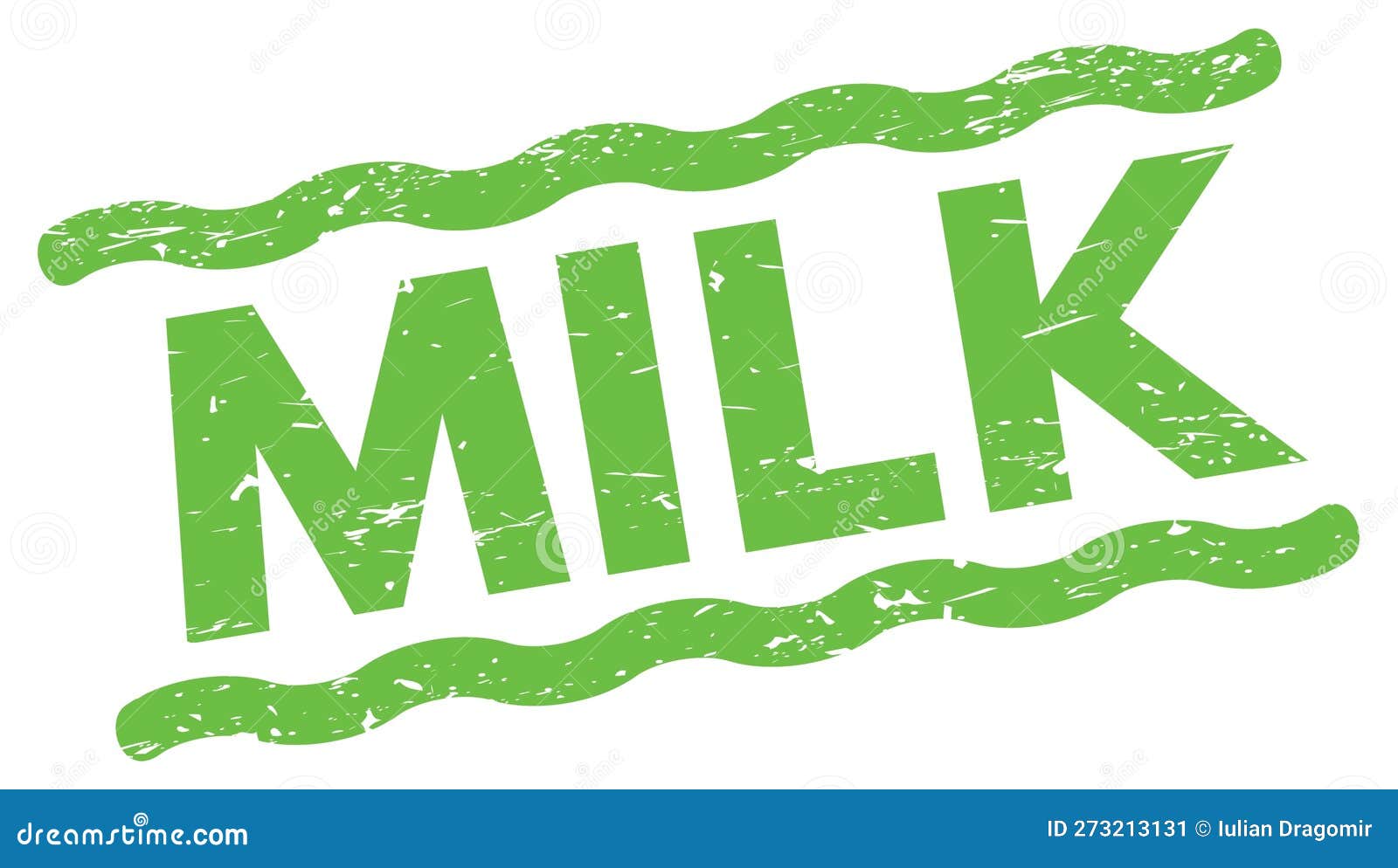 MILK Text on Green Lines Stamp Sign Stock Illustration - Illustration ...