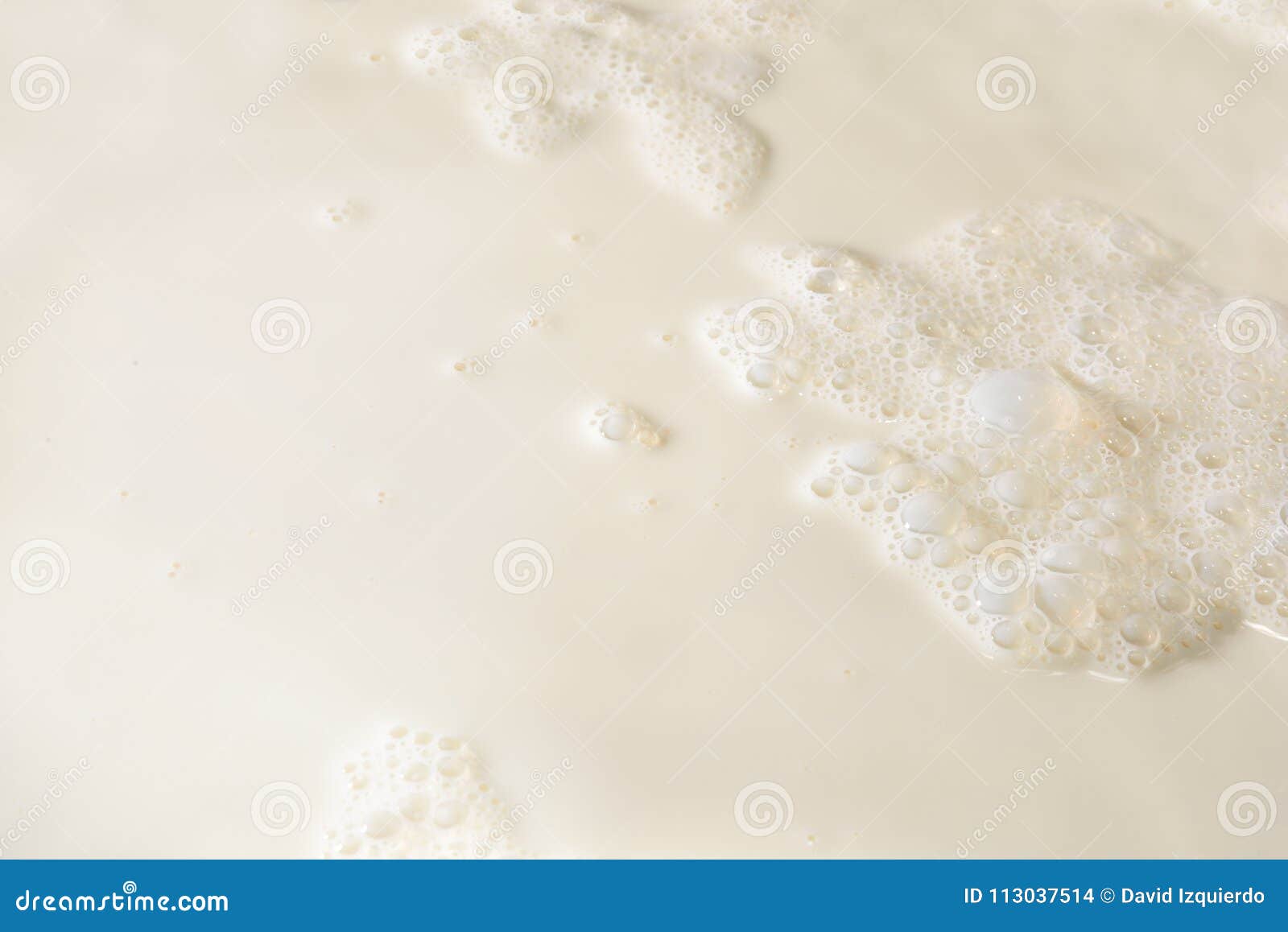 Milk Texture Background with Foam and Bubbles on the Surface Stock ...