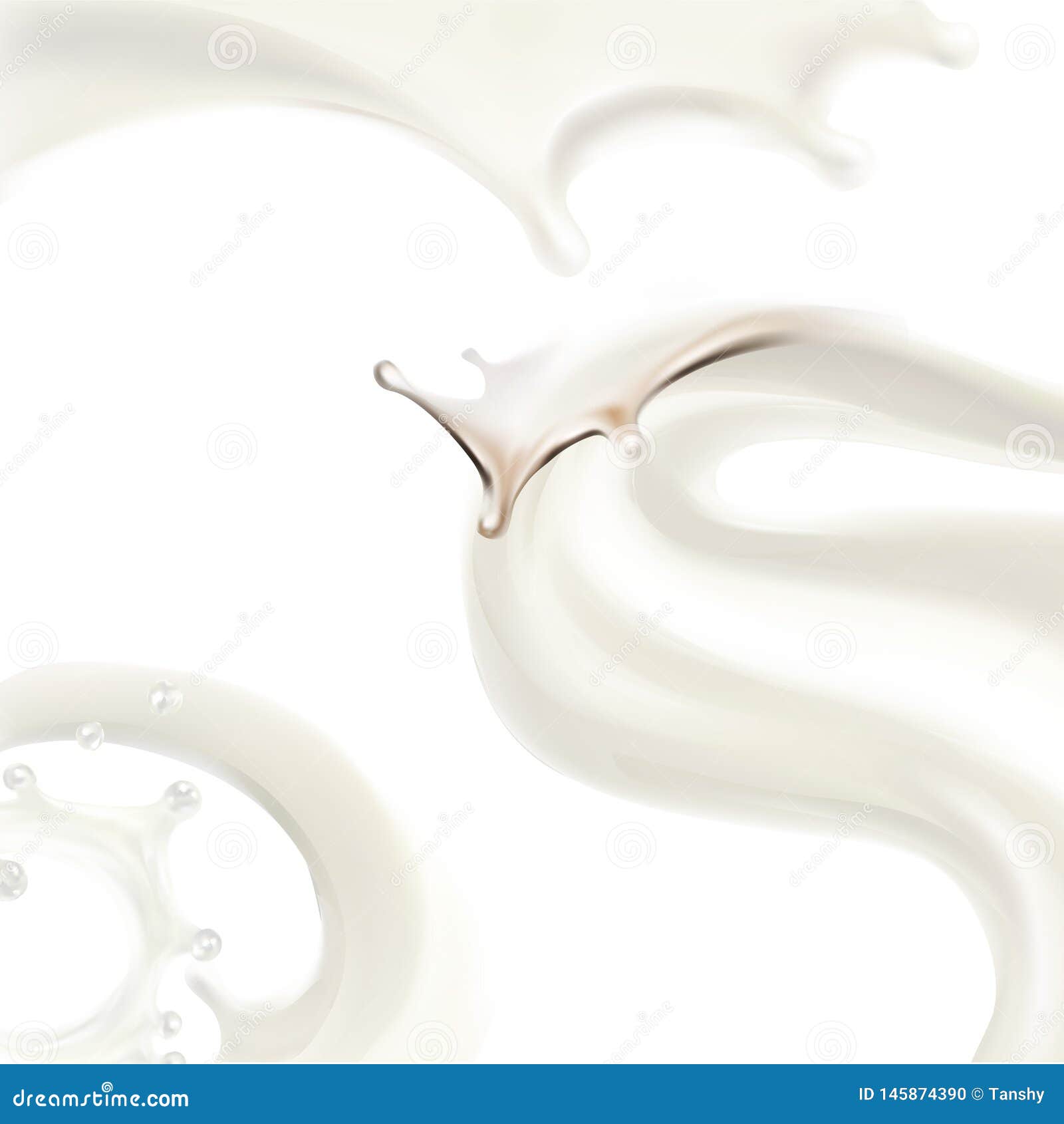 Milk Texture Illustration Design Print Stock Vector - Illustration of ...