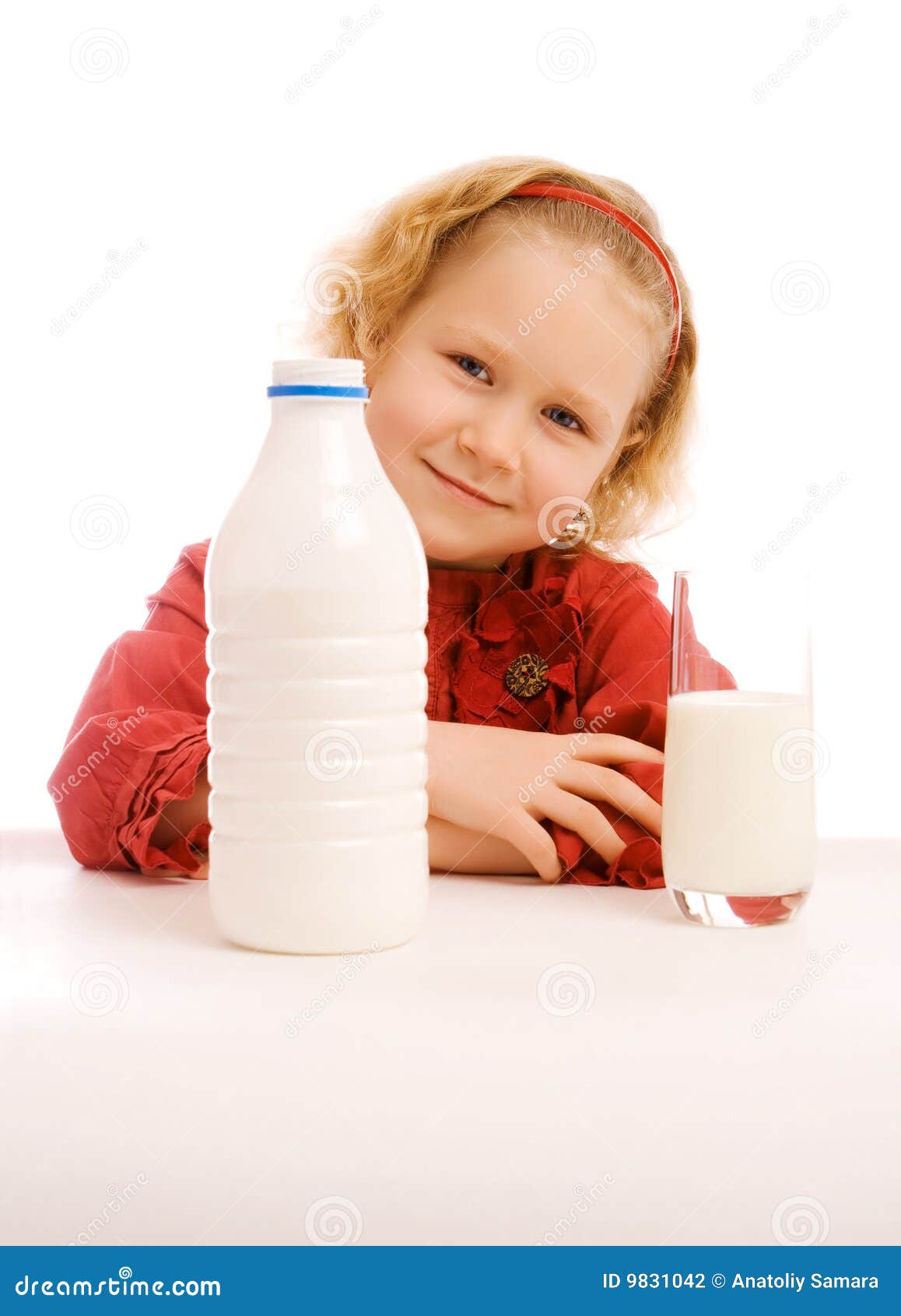 Milk time stock photo. Image of little, beauty, dairy - 9831042