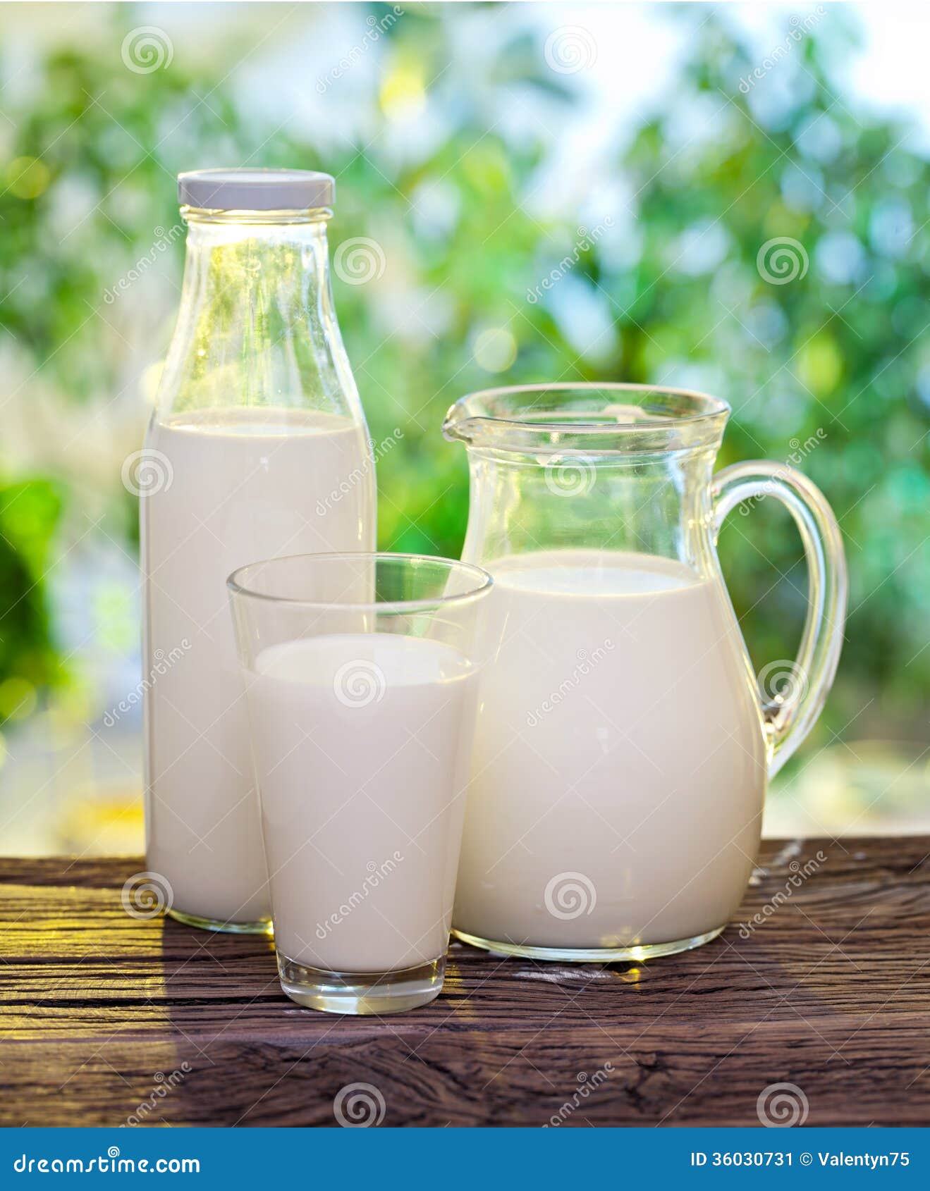 Milk in various dishes. stock image. Image of ingredient - 36030731