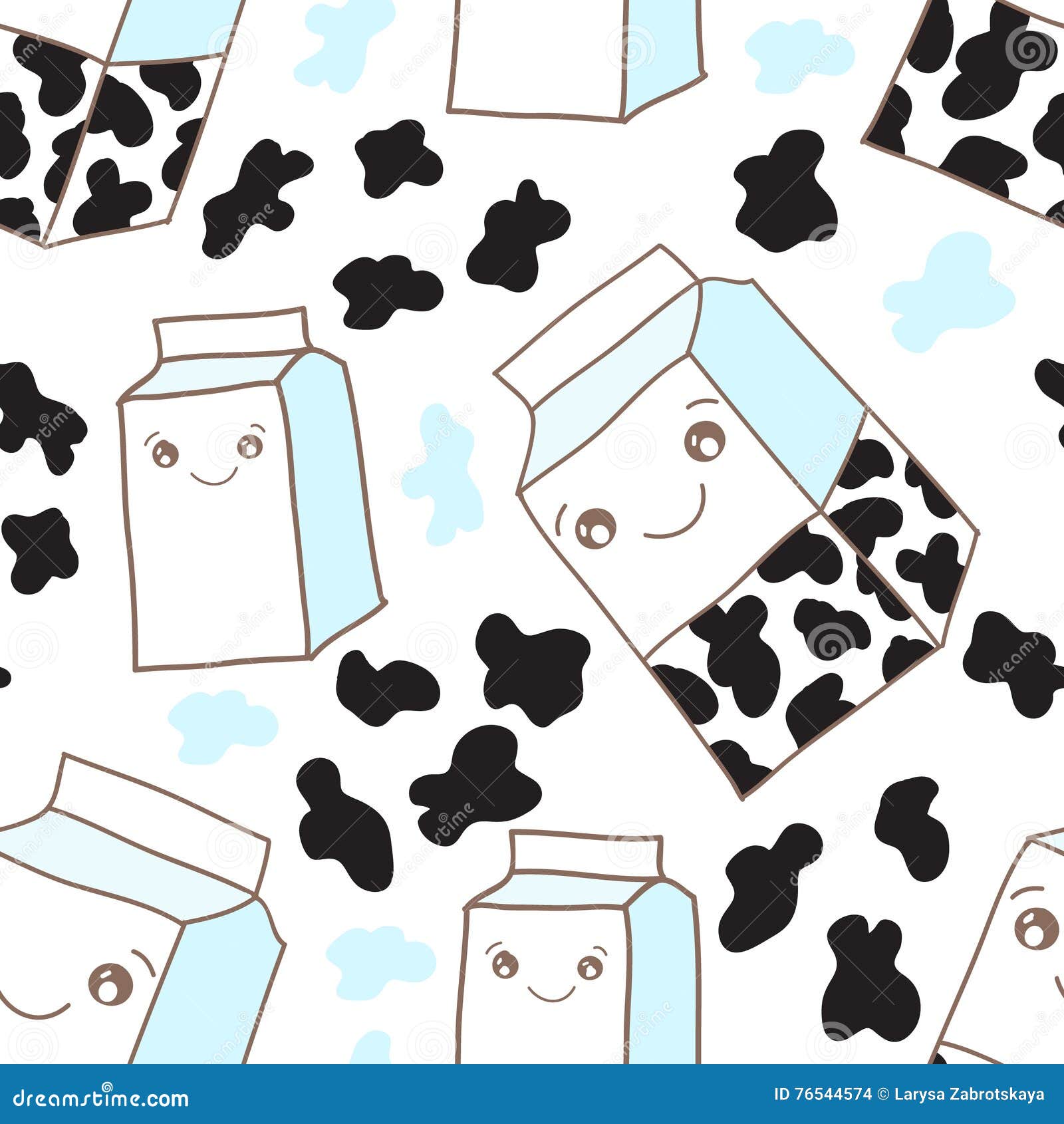 Milk Vector Seamless Pattern Stock Vector - Illustration of splash ...