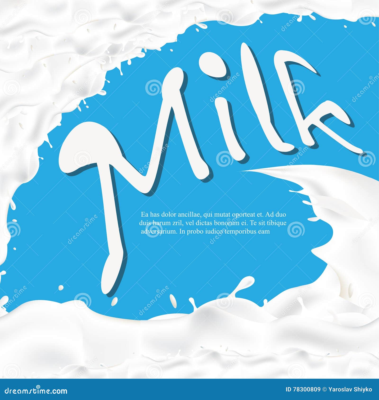 Milk Wave Splash Background, Vector Illustration Stock Vector ...