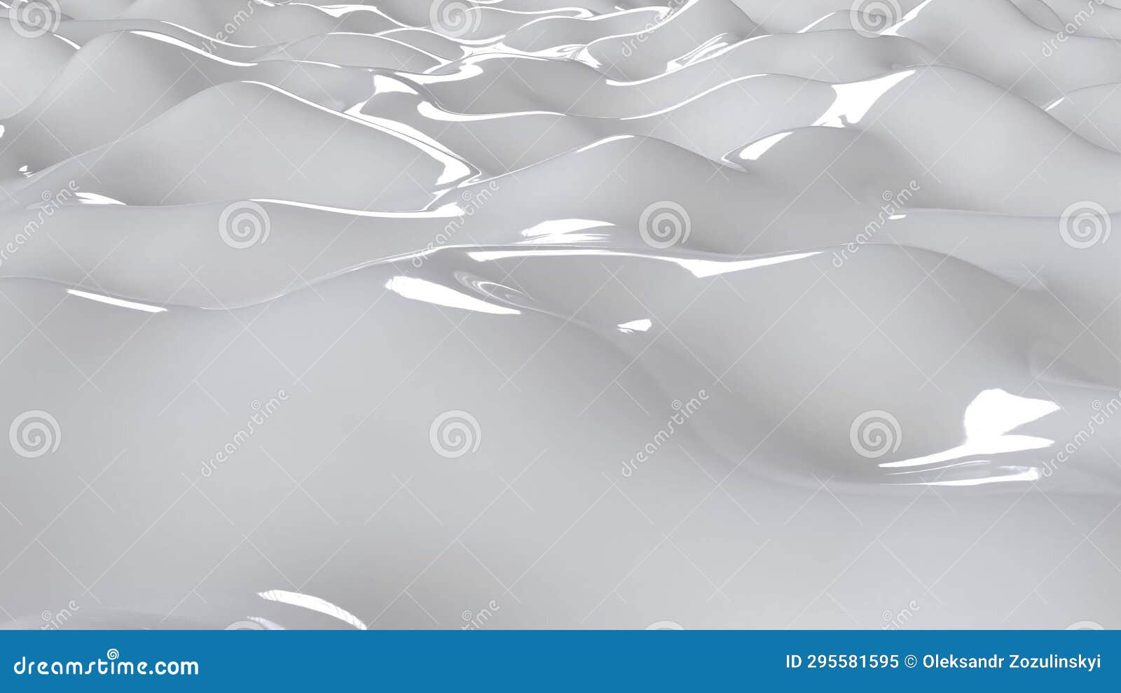 Milk Wave White Liquid Intro 3d Stock Illustration - Illustration of ...