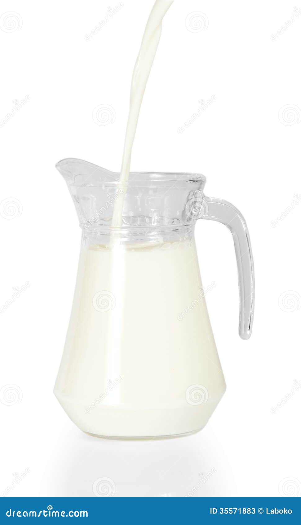 The Milk Which is Pouring in a Jug Stock Image - Image of beverage ...