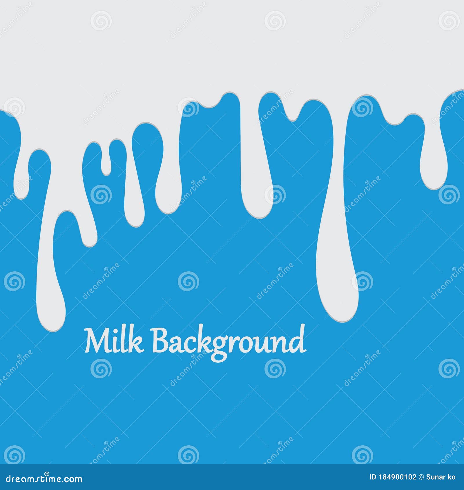 Milk White Liquid Dripping Blue Background Illustrations & Vectors ...