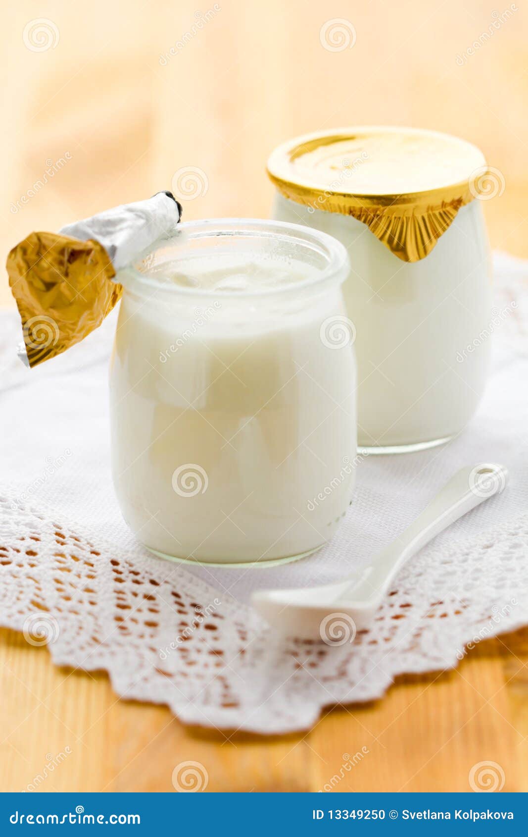 Milk yogurt stock photo. Image of breakfast, napkin, fresh - 13349250