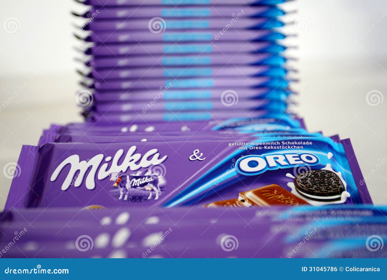 Milka Oreo editorial photo. Image of tablet, product - 31045786