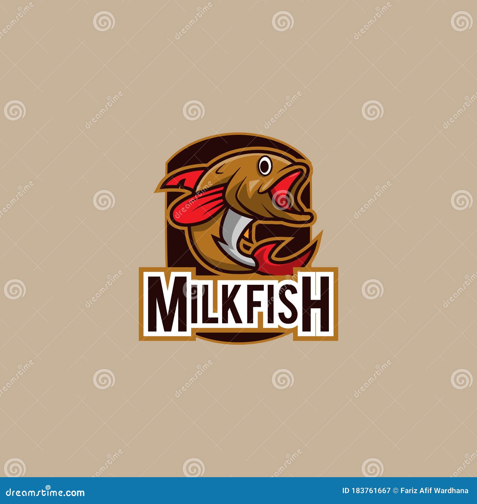 Milkfish Logo - Esport Logo Cartoon Vector | CartoonDealer.com #183761667