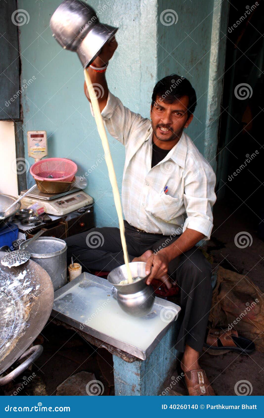 Milkman from India editorial image. Image of road, shrinathji - 40260140