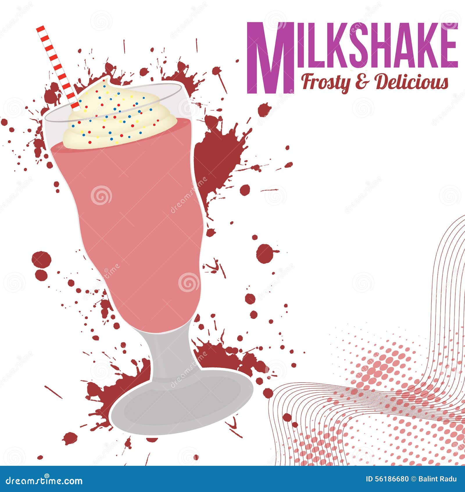 Milksake vintage poster stock vector. Illustration of milk - 56186680