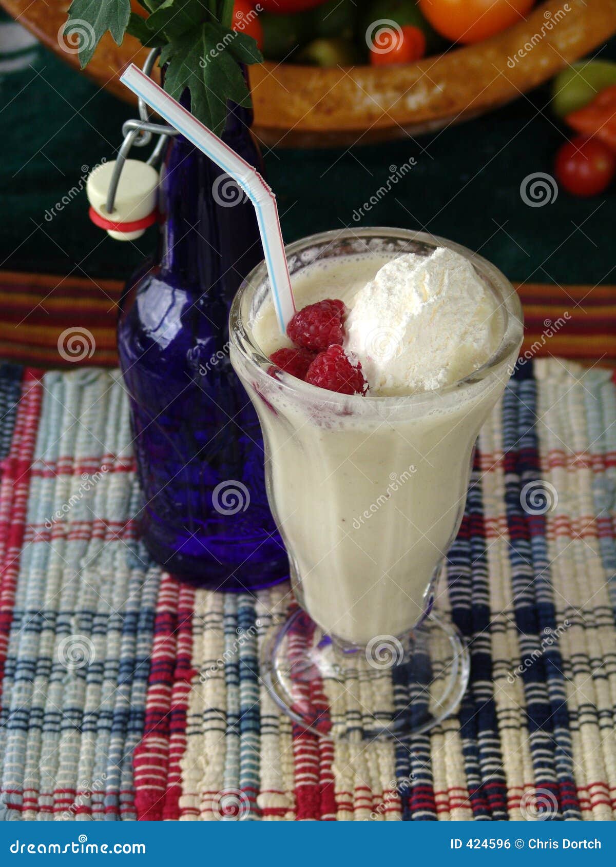 Milkshake stock photo. Image of health, fresh, milkshake - 424596